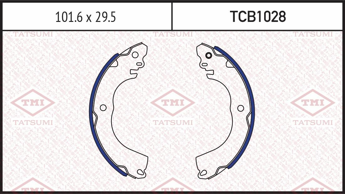 TCB1028 Колодки тормозные NISSAN TIIDA 07- барабан.