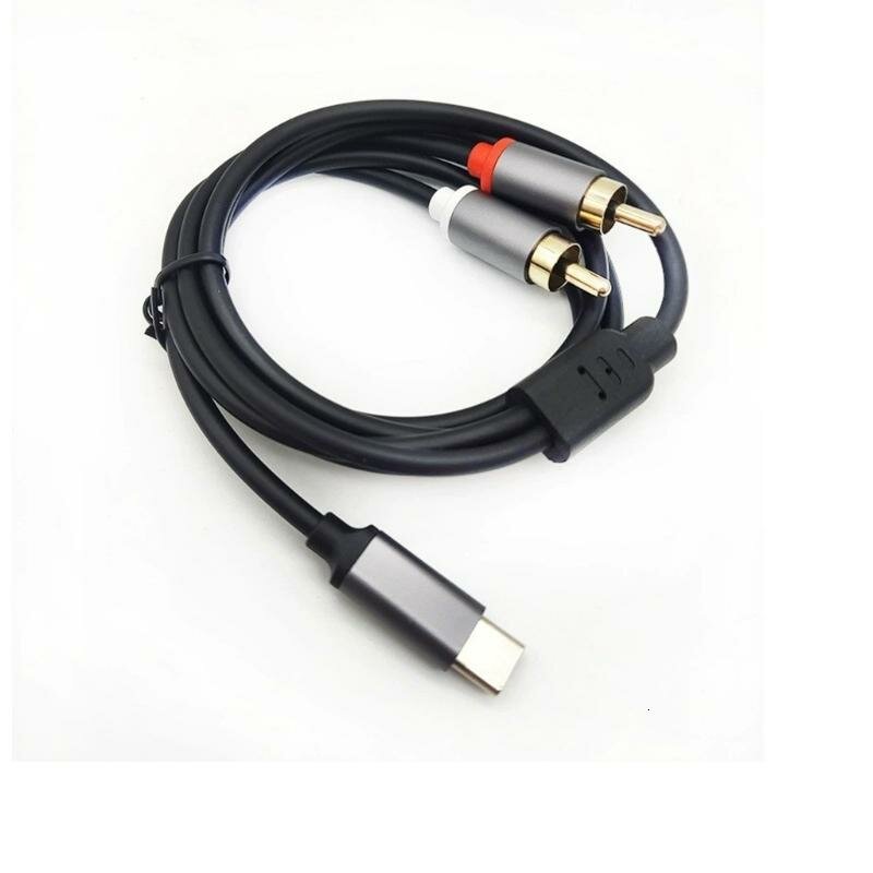 Аудиокабель USB-C — 2 RCA, 5m