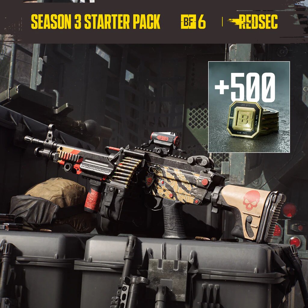 Дополнение Season 3 Starter Pack - Battlefield 6 and REDSEC, цифровое издание PlayStation 5, регион Турция / код пополнения баланса