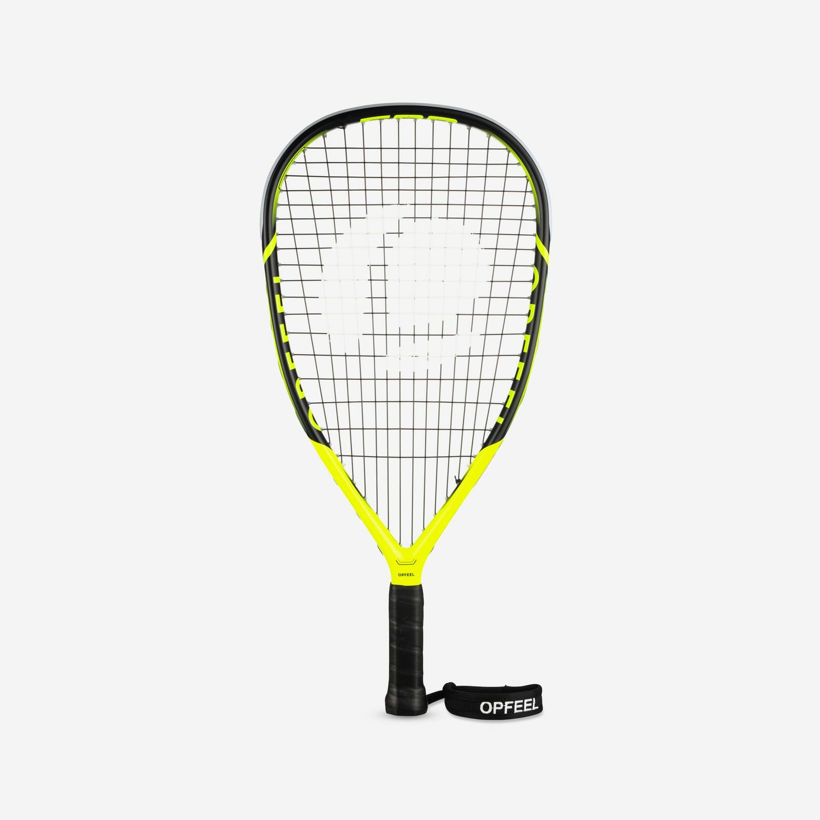 DECATHLON Ракетка для сквоша Perfly SR57 500, желтый лимонный флуоресцентный, черный