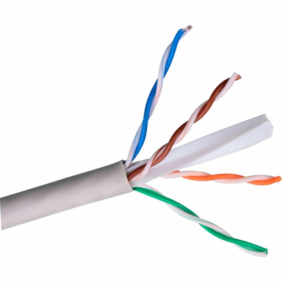 Кабель ExeGateUTP4-C6-CCA-S23-IN-PVC-GY-305 UTP, 2047364