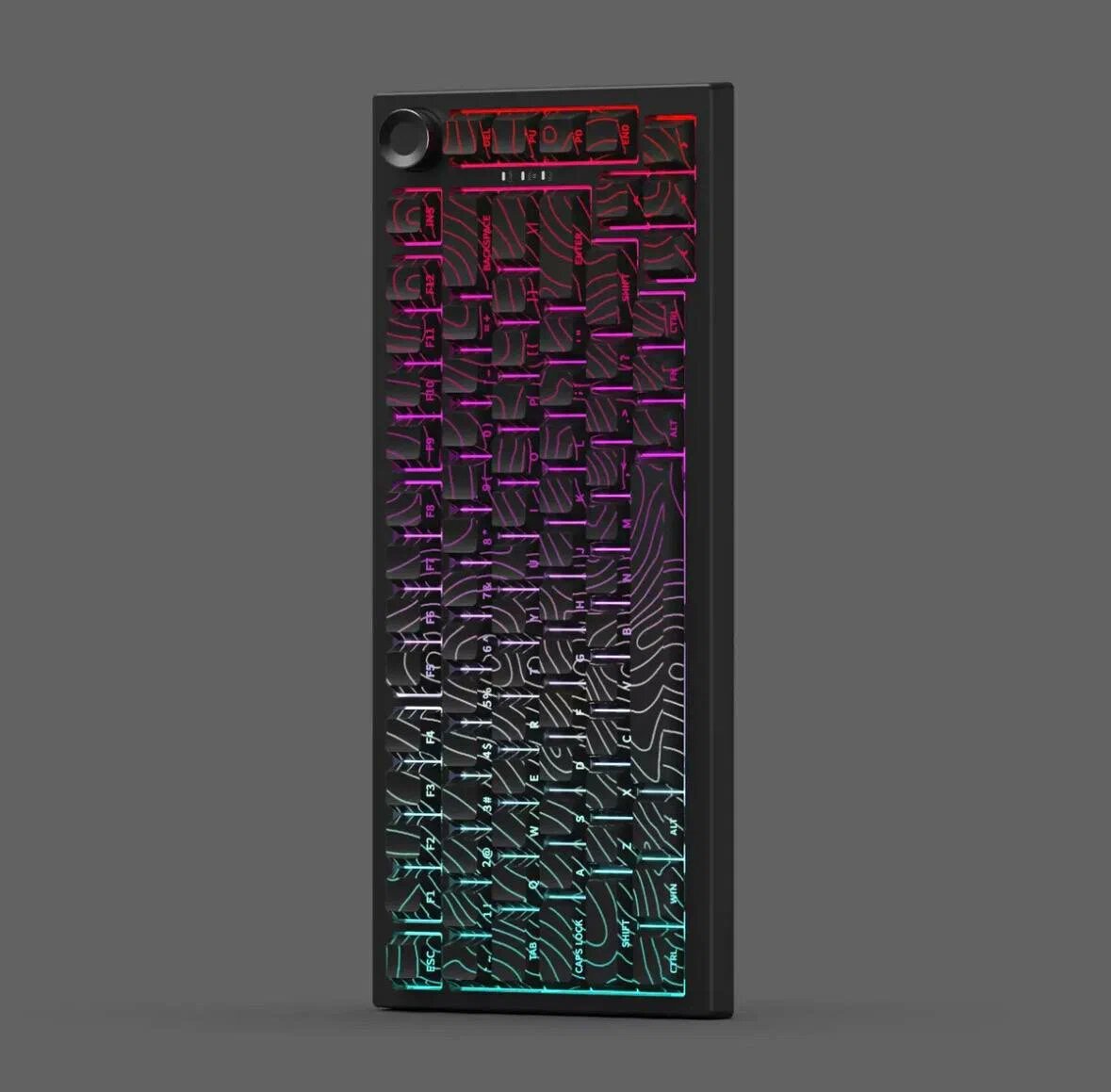 Клавиатура беспроводная механическая игровая Mavens K81 "Black Lines" | Cherry MX 2 Green | подсветка RGB | Hot Swap