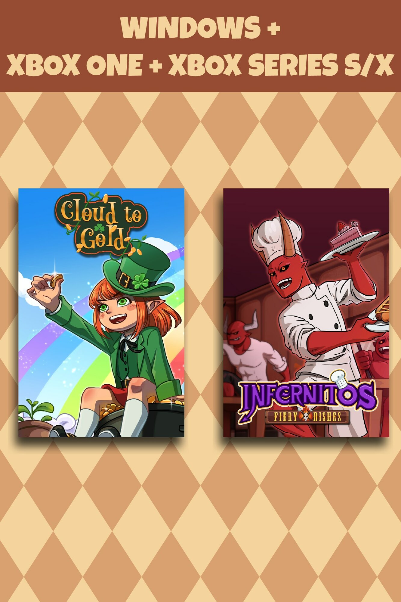 Cloud to Gold + Infernitos: Fiery Dishes (Bundle) — ключ активации Xbox / Microsoft Store · PC, Xbox One, Xbox Series X|S · цифровой ключ · любой регион