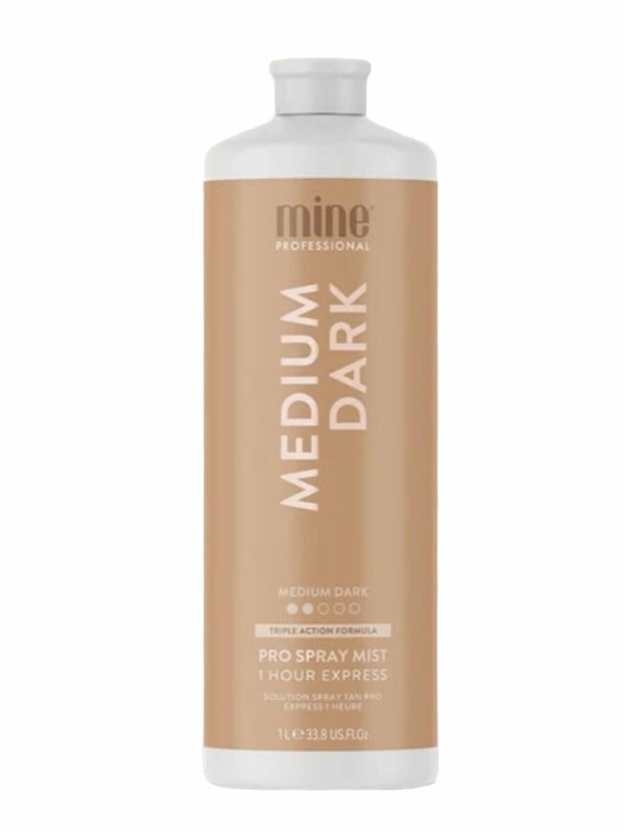 MineTan / Лосьон для моментального загара Medium Dark Pro Spray Mist 15% DHA 1000 мл