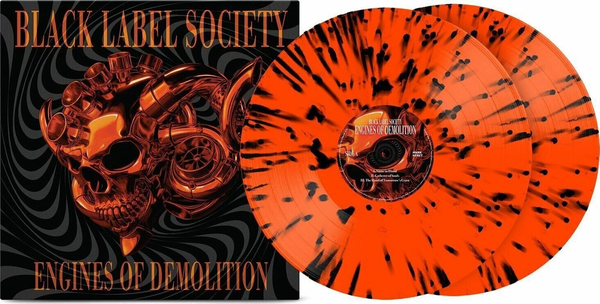 Виниловая пластинка Black Label Society - Engines Of Demolition (180g) (Limited Edition) (Neon Orange/Black Splatter Vinyl) (2 LP) (2 LP)