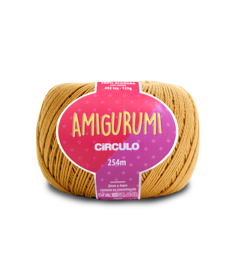 Пряжа CiRCULO AMIGURUM, 100 % мерсеризованный бразильский хлопок, 254 м, 150 г, цвет 7030