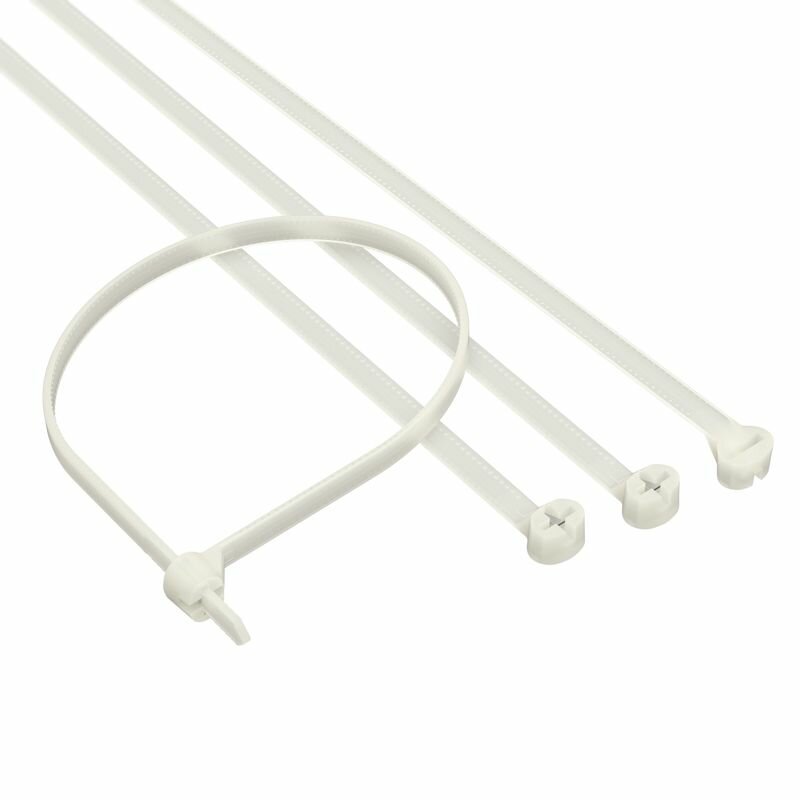 Хомут кабельный 4.8х250 P6.6 с двойн. замком бел. (уп.100шт) DKC 21216SR