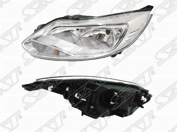Фара SAT ST-431-11A4L-MLDEM1 Ford Focus 10-15 слева/ Галоген/ С электрокорректором