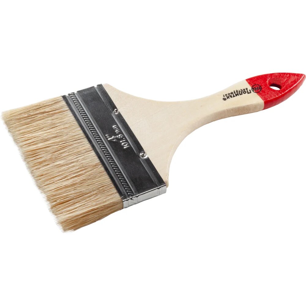 Флейцевая кисть "Политех Инструмент" 1500040, натуральная щетина, ширина 100мм
