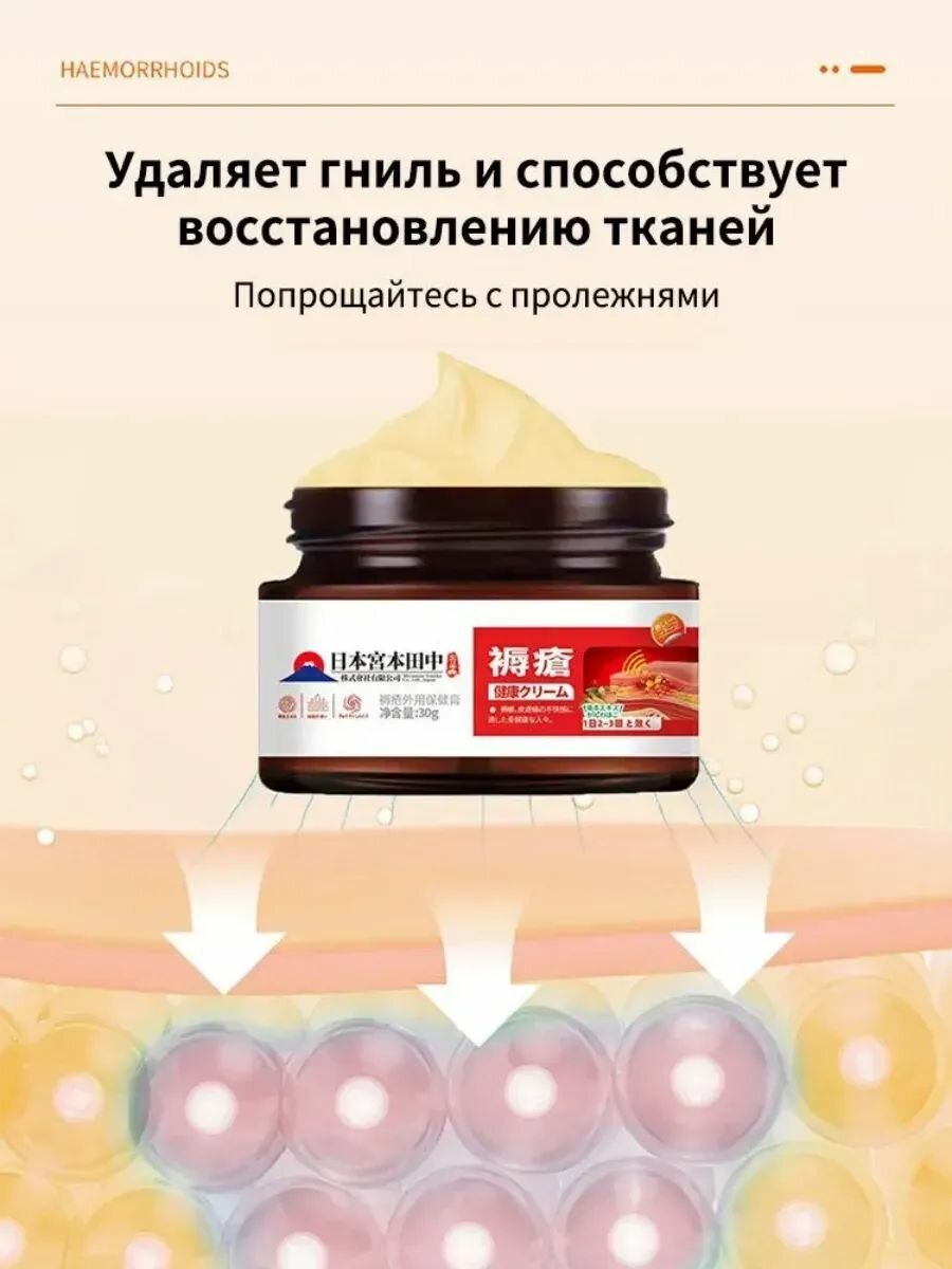 Крем для тела от пролежней, эффективное средство для лечения ран, ожогов и трофических язв 30г