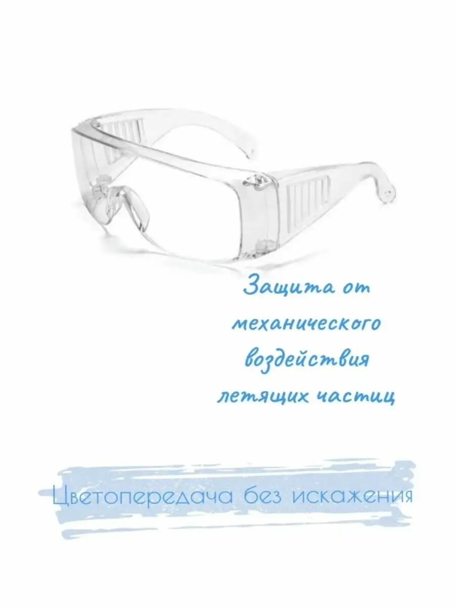 Очки защитные для глаз для мастеров маникюра, солярия, массажа