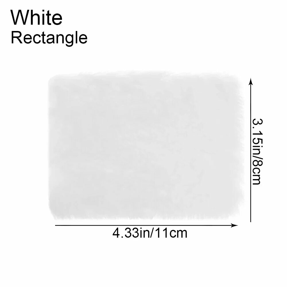 Миниатюрный коврик для кукольного домика Genenic 1/12 A-white rectangle1
