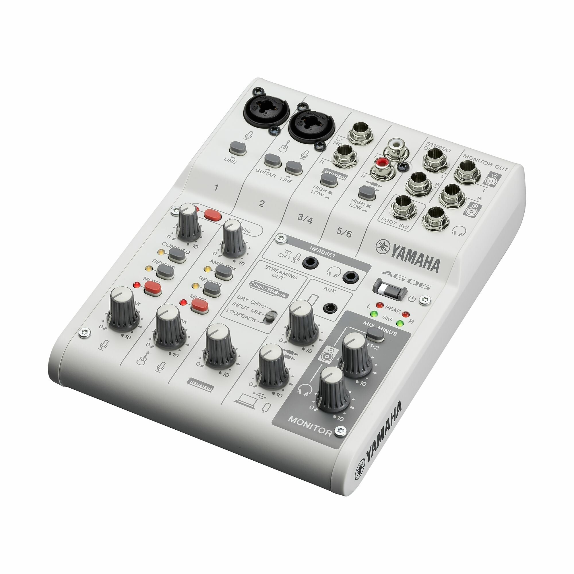Yamaha AG06MK2 white профессиональный микшер звуковой карты для живой записи песен K song