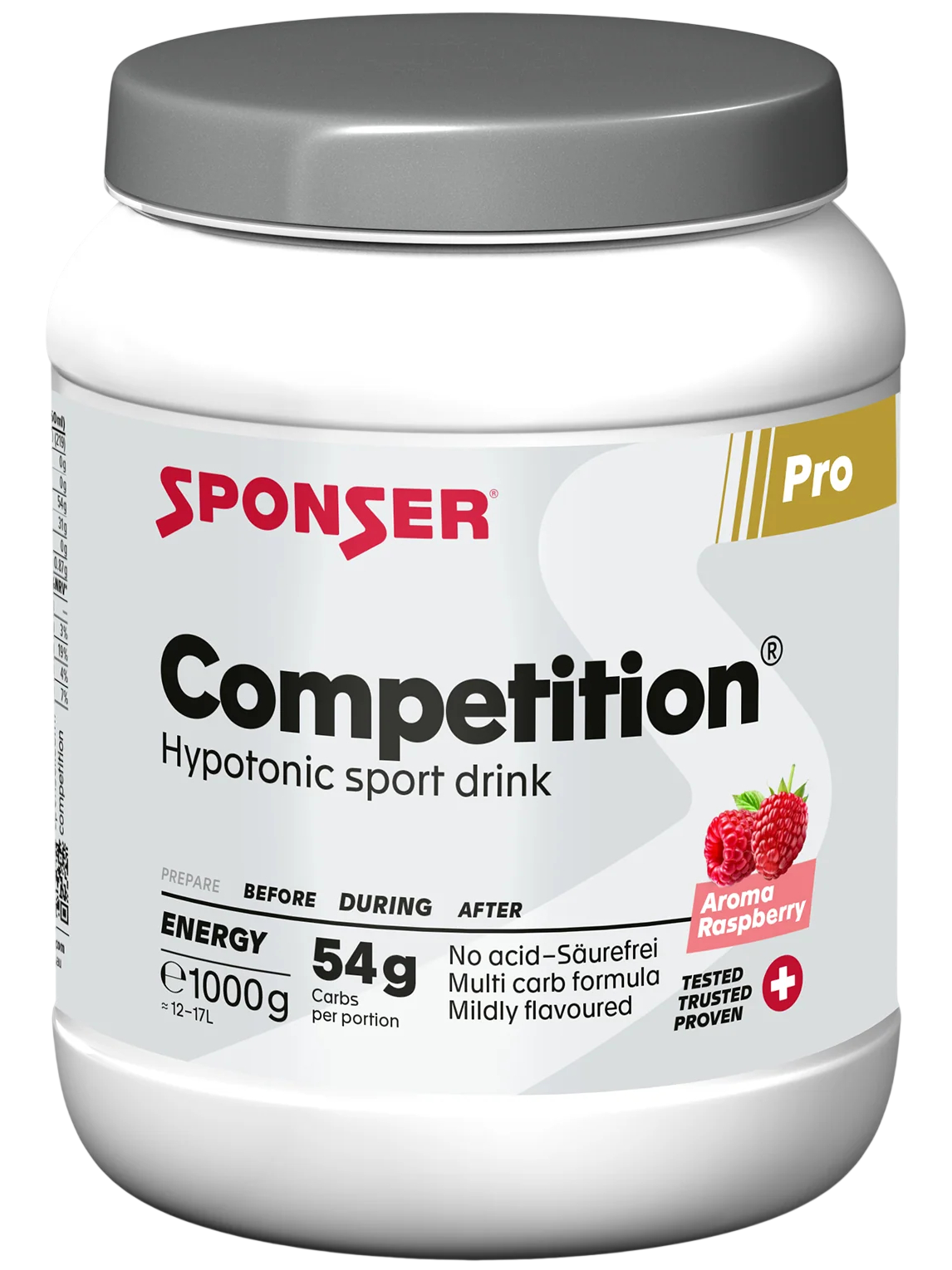 Изотоник SPONSER COMPETITION 1000 г, Малина