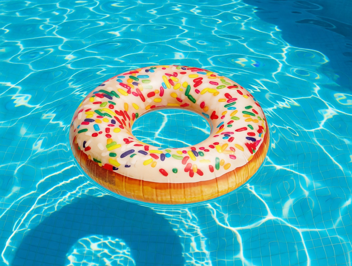 Надувной круг для плавания Пончик Intex, Sprinkle Donut, 99 см
