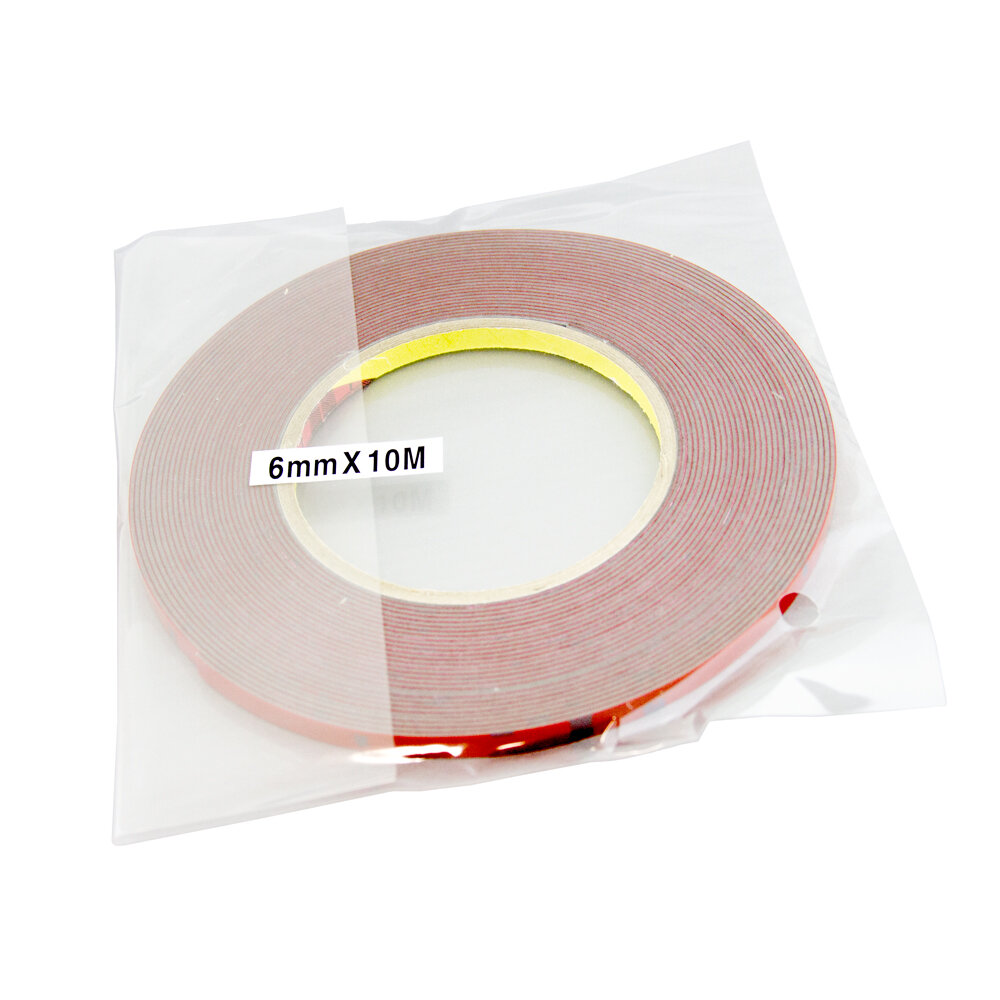 Монтажный скотч MTF Light 3M TAPE AC, двусторонний, акриловый, серый, 6 мм x 10 м