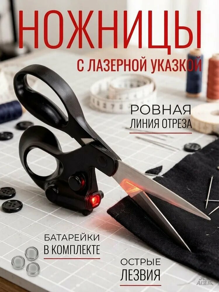 Ножницы 21.5 см, 1 шт.