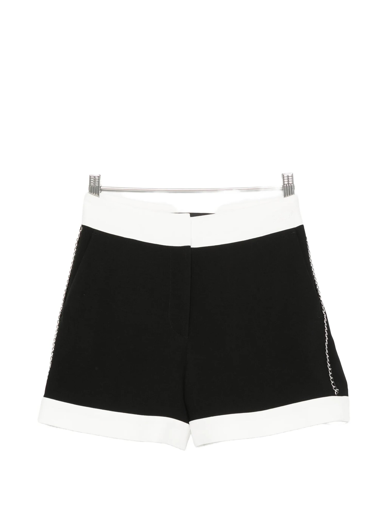 Шорты Chain-detail contrast-trim shorts