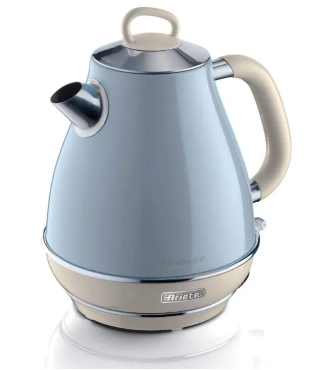 Чайник электрический Ariete Vintage 2869/05 1.7L Light Blue, 2000 Вт, металл, голубой