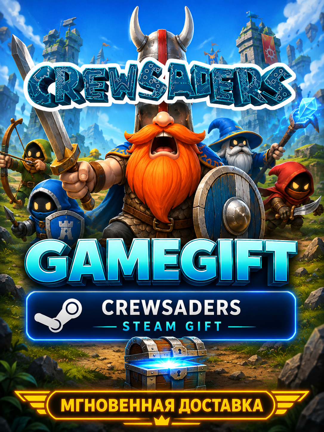 Игра Crewsaders для STEAM ПК (PC) | Страна активации - Таиланд | Подарком на Ваш аккаунт | Автовыдача