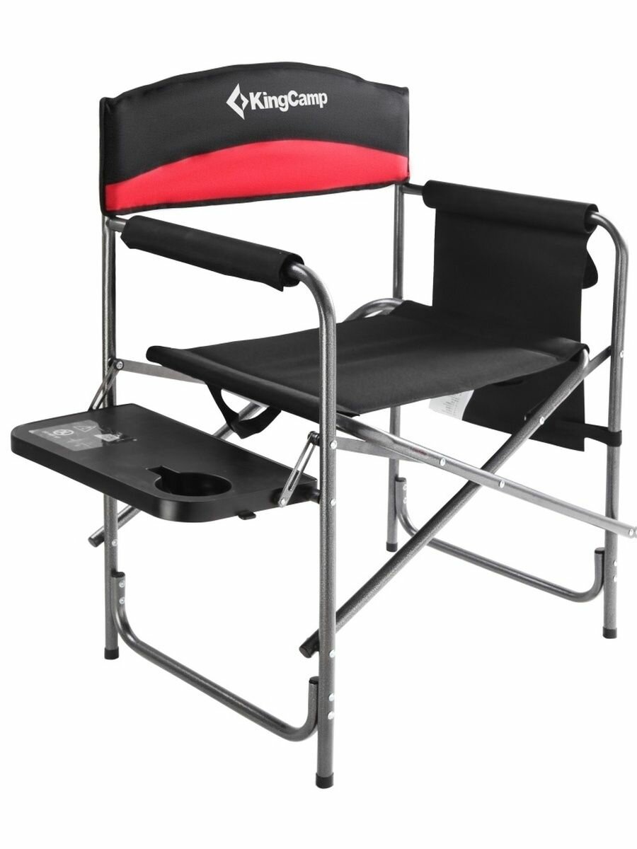 Кресло туристическое раскладное KingCamp 1904 Ash B10 Chair, красный, черный