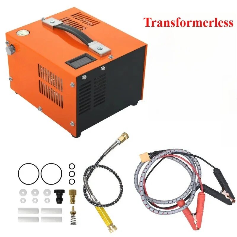 Компрессор воздуха Pcp 4500psi с светодиодным экраном, маленький фильтр, автомобильный компрессор 12V DC 30mpa 300bar 4500psi насос Pcp