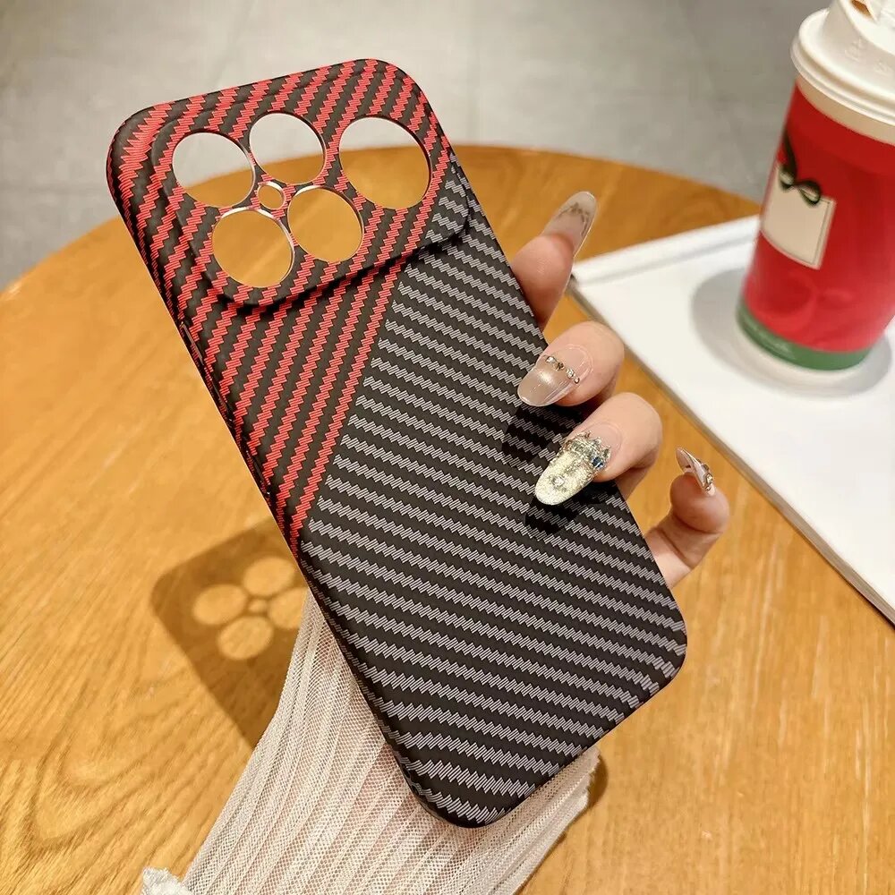 Чехол POCO F8 Pro Black Red с защитой камеры