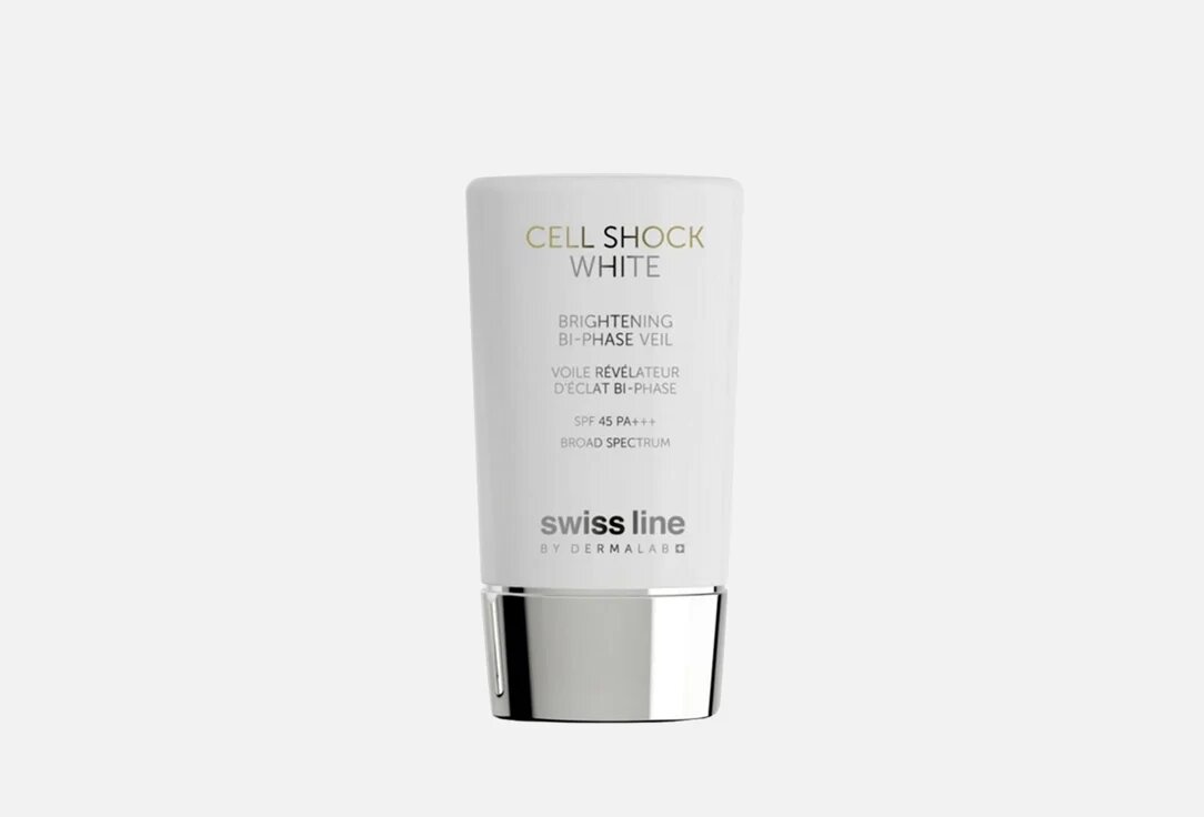 Swiss Line Brightening Bi-Phase Veil Эмульсия для лица двухфазная, с эффектом сияния солнцезащитная SPF45 45мл
