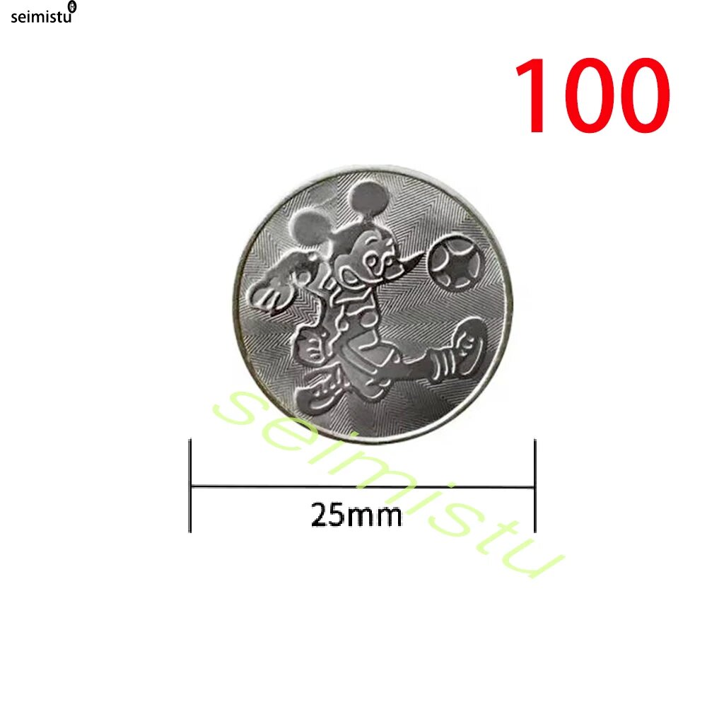 100 шт. Жетонов «Корона» из нержавеющей стали для игровых автоматов 100pcs 25mm3