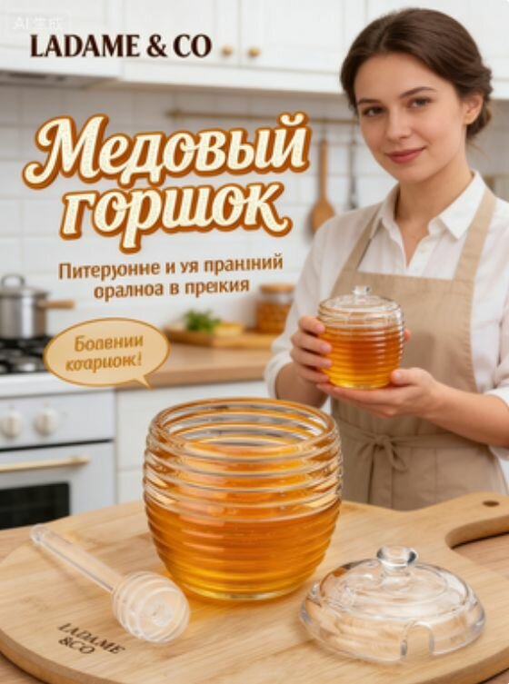 Банка для меда, 240 мл, 1 шт