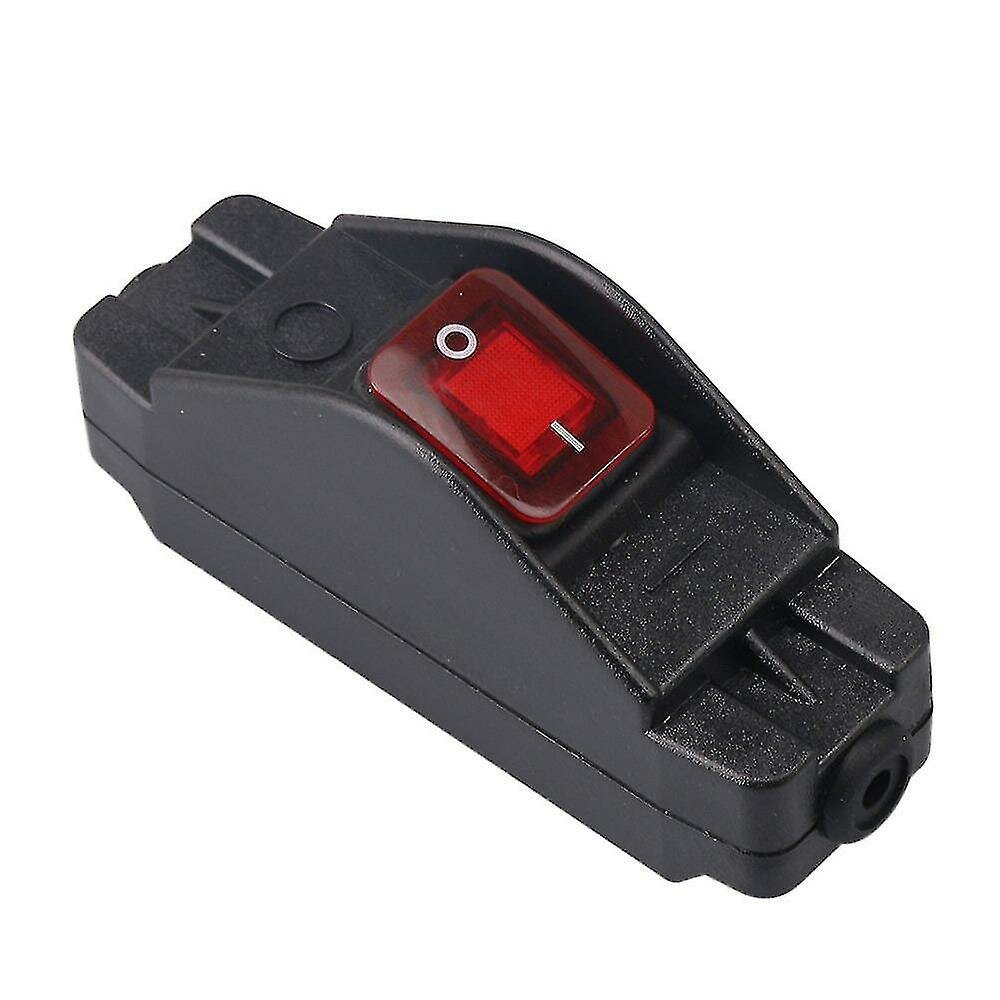 Водонепроницаемый выключатель IP65 30A 220V On/Off Button Inline для внешнего использования черно-красного цвета, материал PA66, размер 11.4x3.5cm, вес 88g, количество 1 шт.