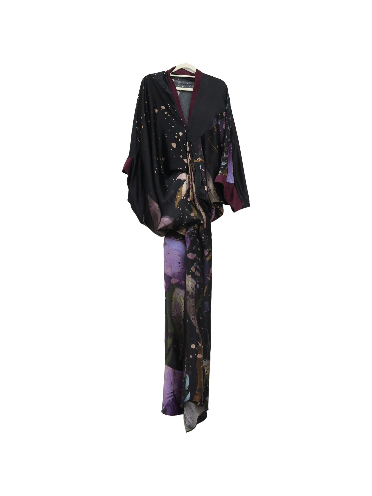 Платье Maxi floral-print silk dress