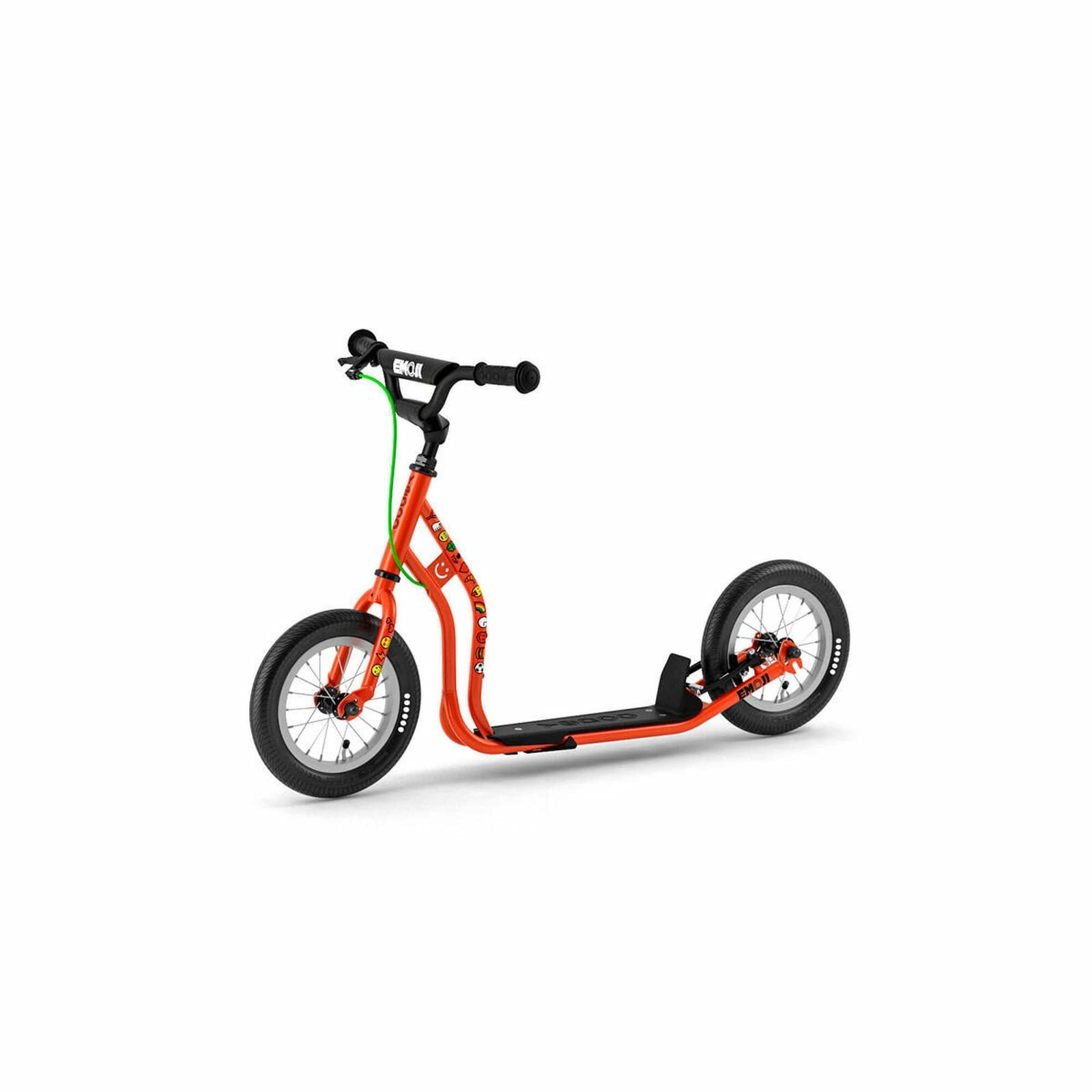 DECATHLON самокат Yedoo Mau Emoji, красный, колеса 12/12, грузоподъемность 75 кг