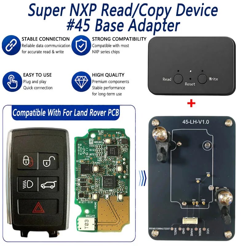 Устройство для чтения и копирования ключей Super NXP Killer No.45 For Land Rover, Unlimited Version