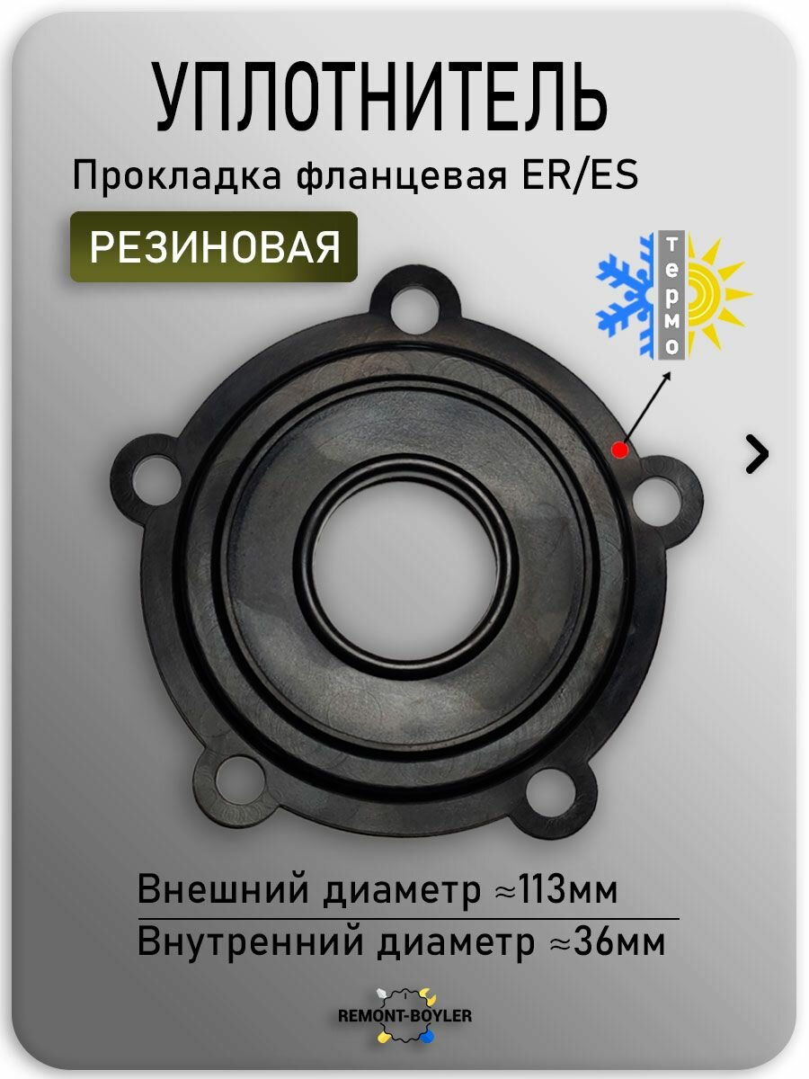 Прокладка резиновая для водонагревателя Thermex серии ER/ES, Garanterm, AquaVerso и др