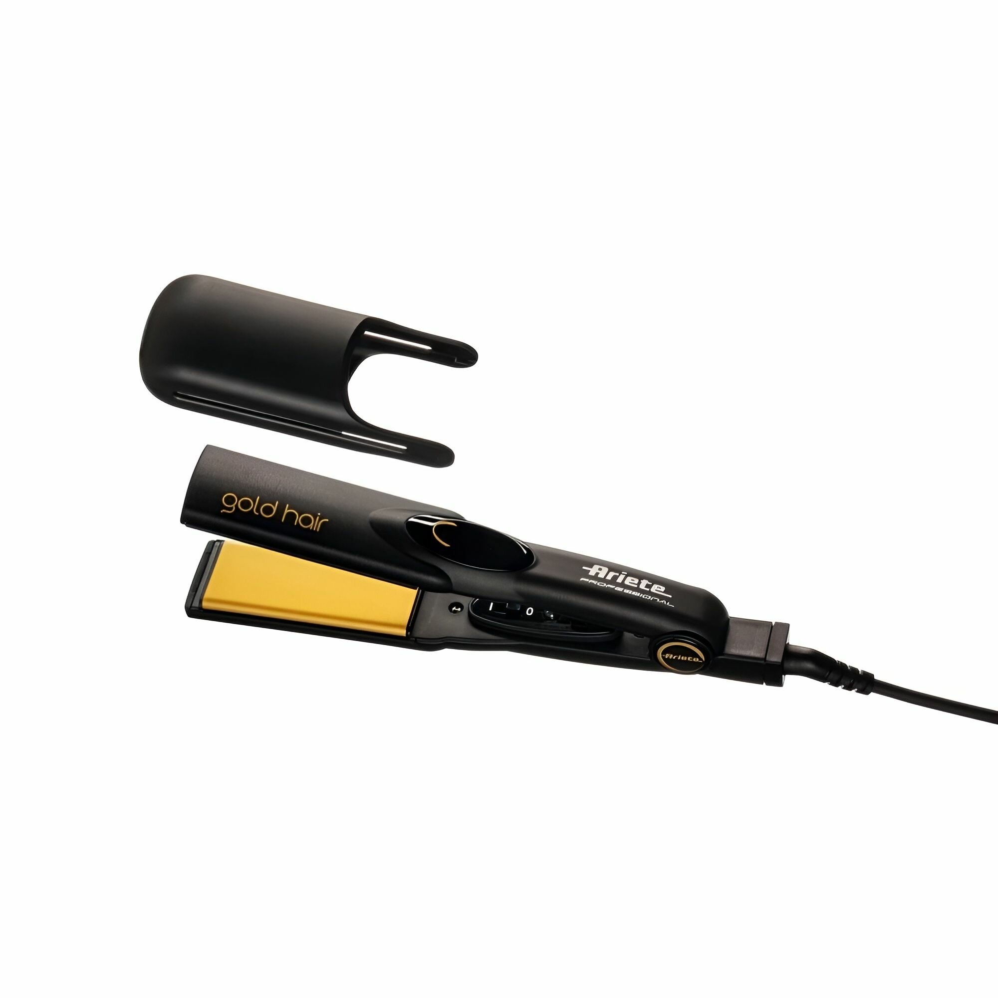 Выпрямитель для волос Ariete 8144 Gold Hair, 46 Вт, керамические пластины, автоотключение, чехол в комплекте
