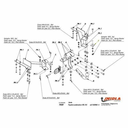 Фаркоп volvo (v70) IMIOLA T028