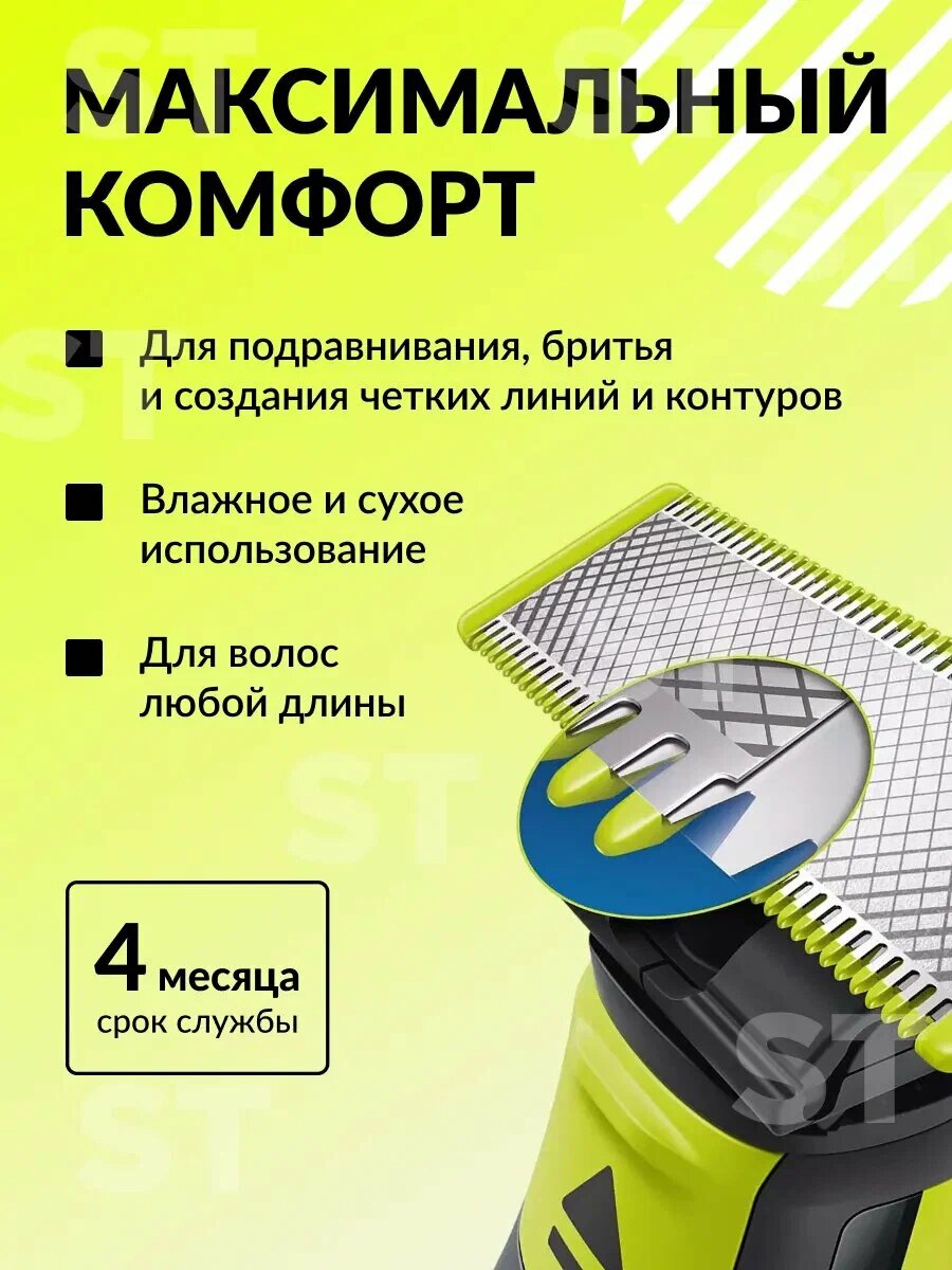 Сменное лезвие LISM, для Philips One Blade, нержавеющая сталь, титановые лезвия — фото 1