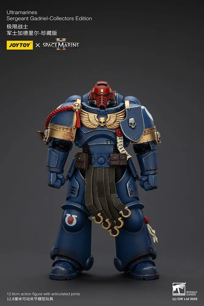 Подвижная фигурка JOYTOY Warhammer 40K 1/18 Action Figures Ultramarines Sergeant Gadriel-Collectors Edition