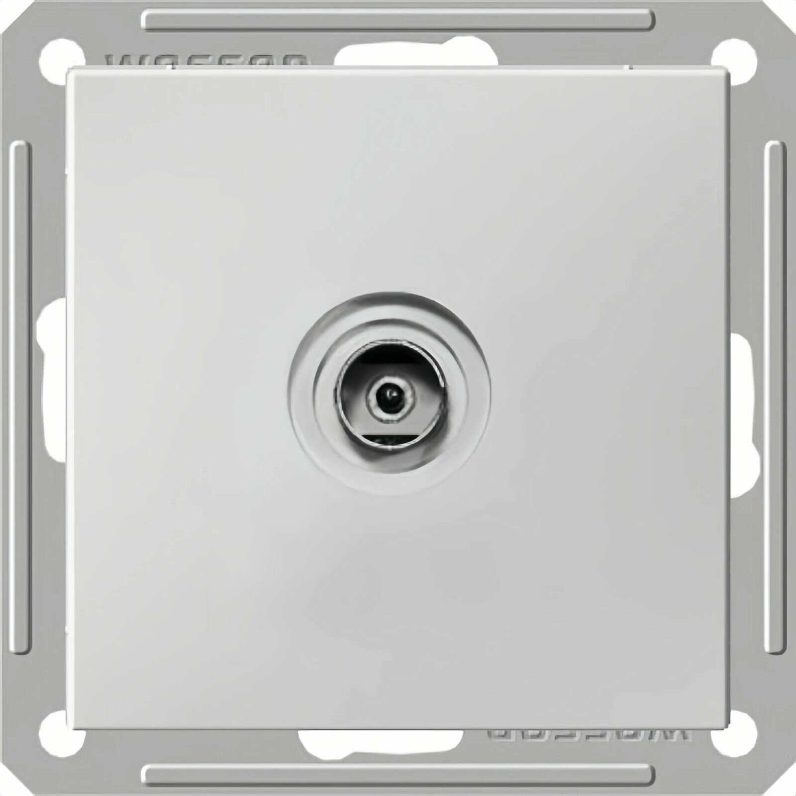 Розетка телевизионная Systeme Electric W59, TV, скрытая, в рамку, белая