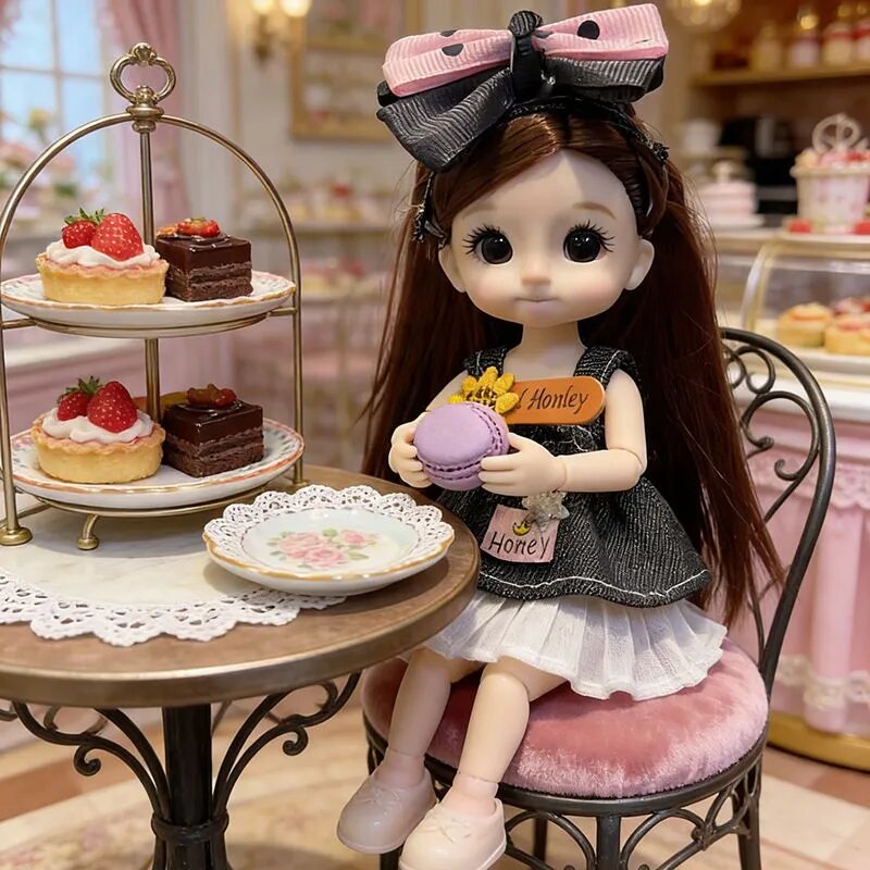 Одежда для кукол BJD 8 дюймов 16-17 см, комплект с головным убором, без куклы и обуви