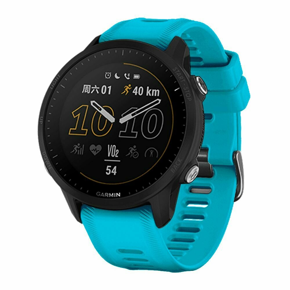 22mm Ремешок силиконовый для наручных часов Garmin Forerunner 955 965 945 935 745 замена сменный запасной