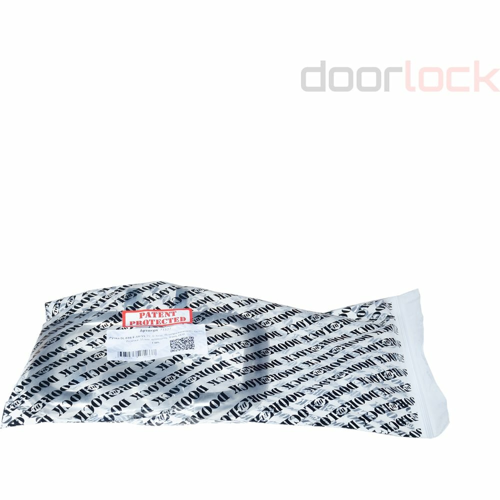 Ручка Doorlock DL 038/F-S9/55 U-form Rt нержавеющая сталь универсальный монтаж, DLshtift, розетка 55 мм, шпиндель 9 мм, OEM 73327 — фото 1