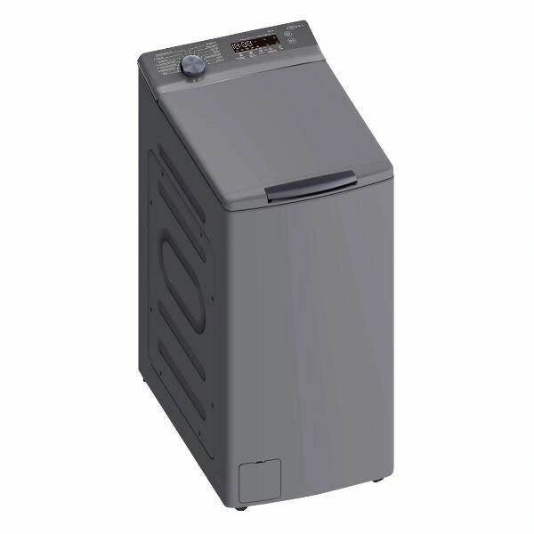 Стиральная машина с вертикальной загрузкой ZUGEL ZWT9, Steam Inverter, серебристая