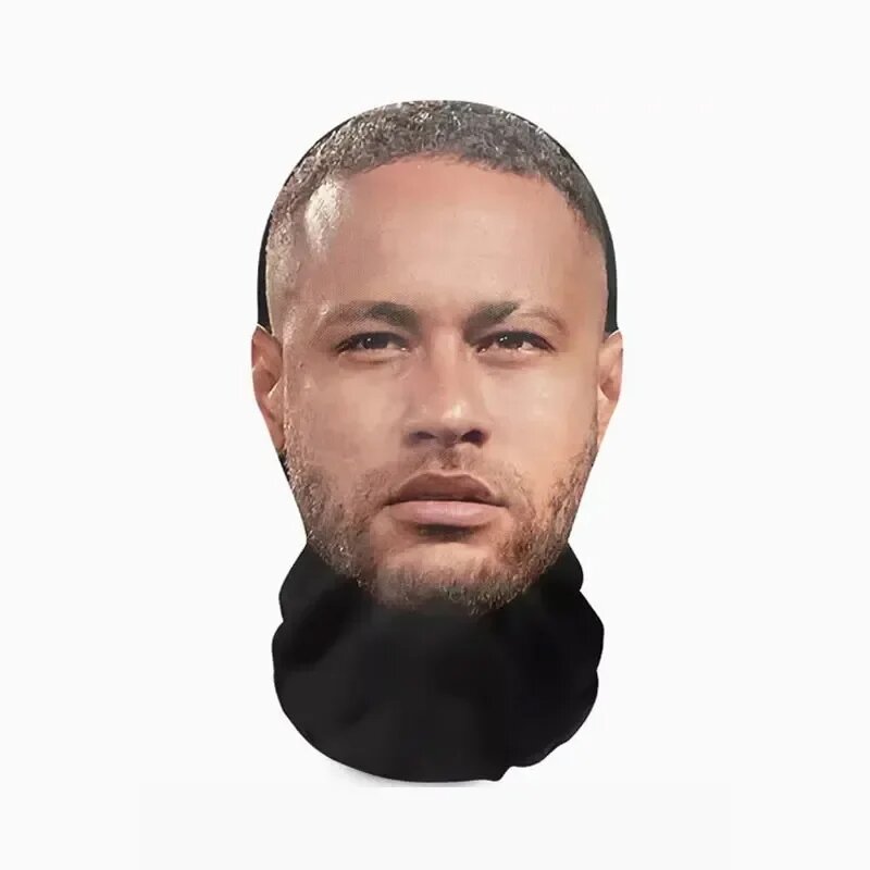 2 штуки 3D маски футболистов из полиэстера Neymar