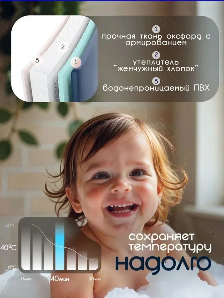 Сухой бассейн Складная ванна 420 литров 140x70x50 см Good luck Bathtub — фото 1