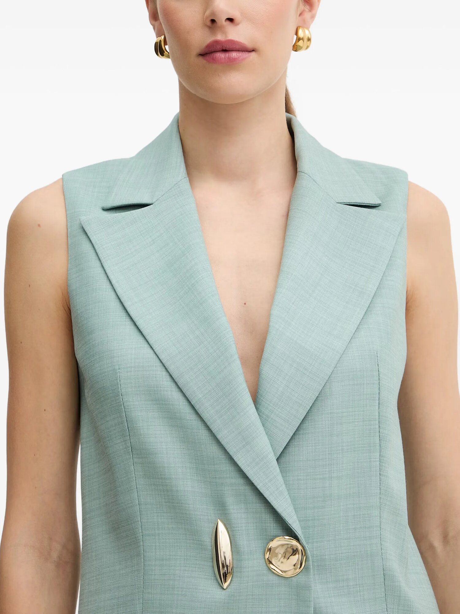 Пальто Simona Corsellini Embellished-button waistcoat, размер 44 — фото 1