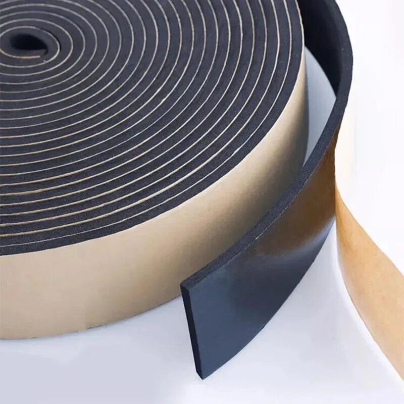 Черная губка для уплотнения EPDM 2-20 мм 5mm x 30mm x 10m