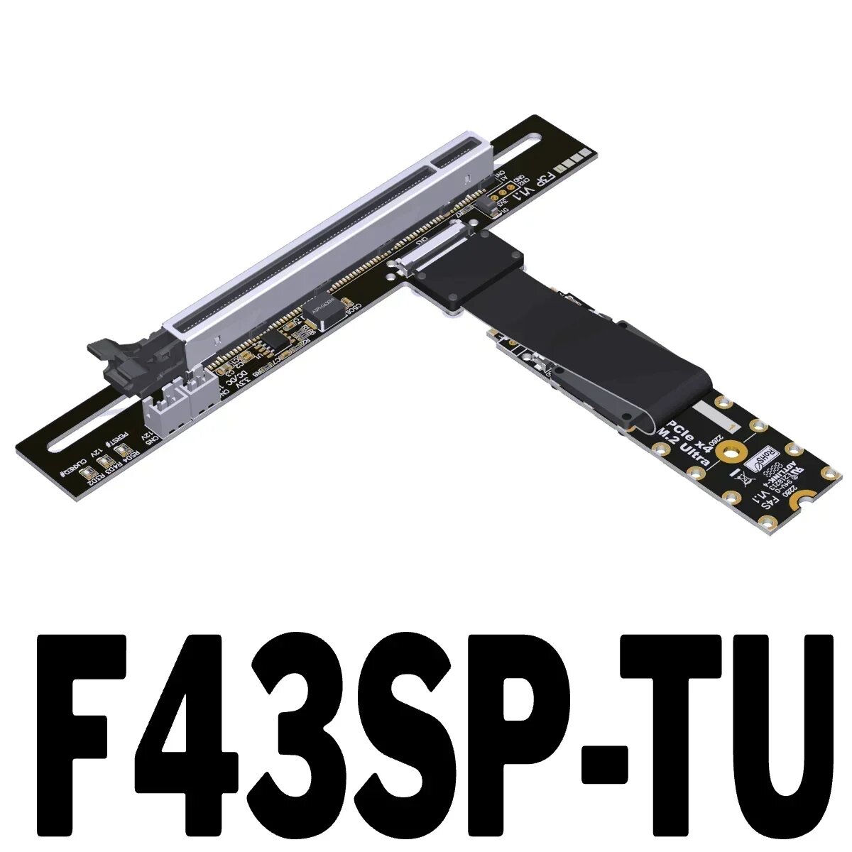 Райзер ADT-Link F43SP-TU, кабель M.2 NVMe PCIe 5.0, 50CM