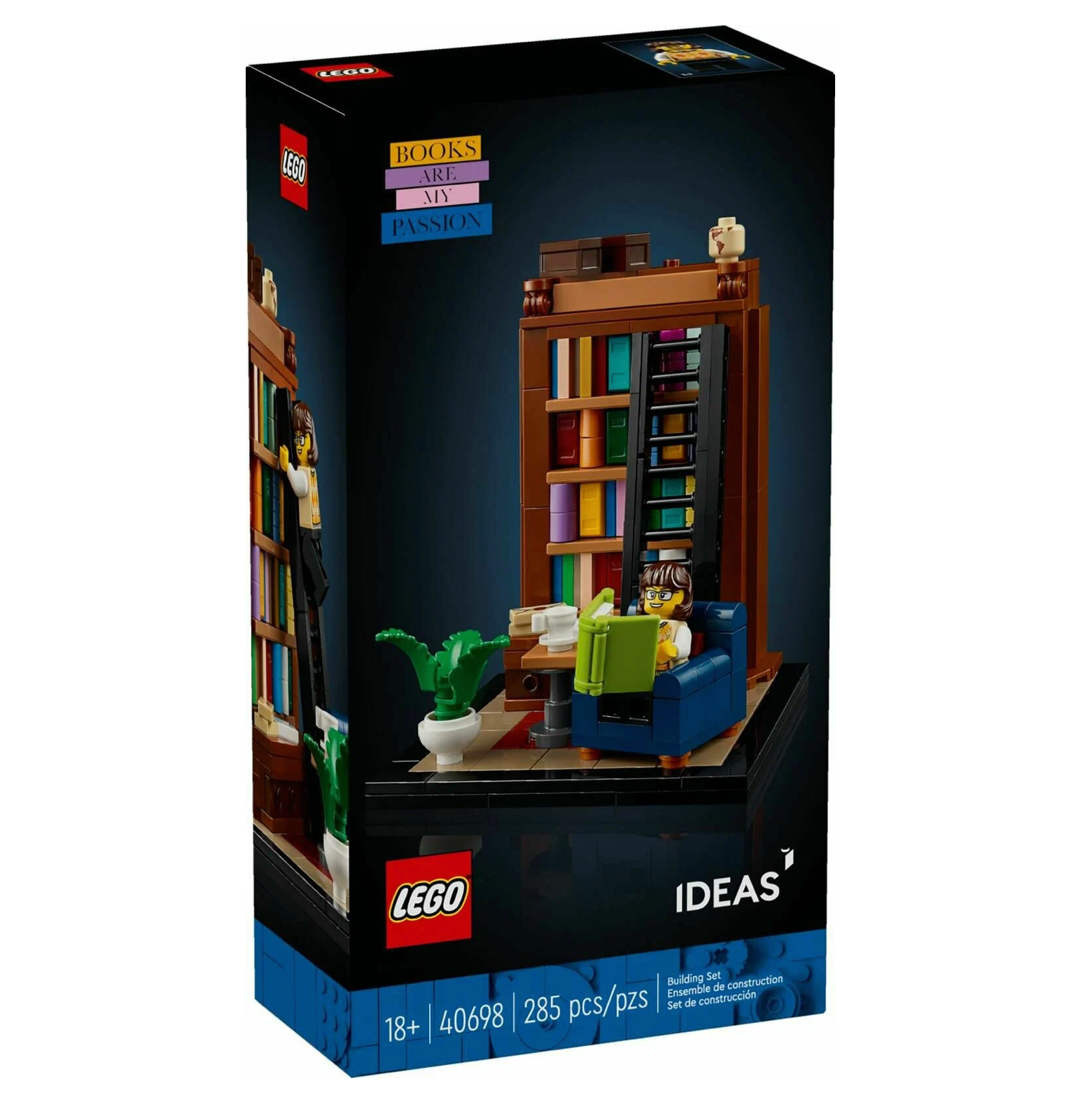 Конструктор LEGO IDEAS 40698 Книги моя страсть, Books Are My Passion, 285 деталей, возраст от 18+